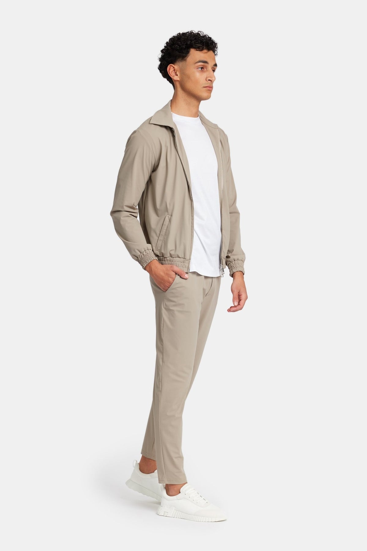 Light Beige Tech Suit – Smart Casual Herenpak | DIMANO