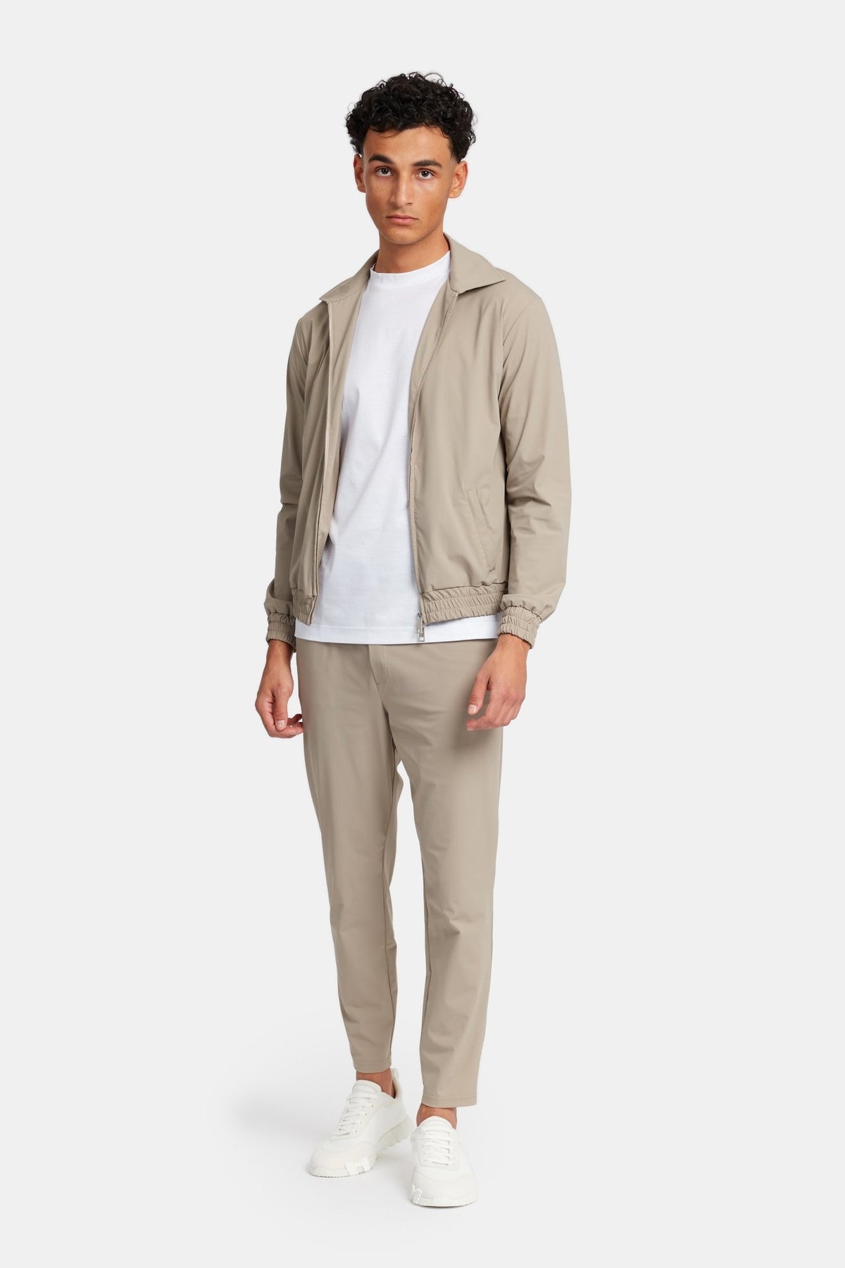 Light Beige Tech Suit – Smart Casual Herenpak | DIMANO