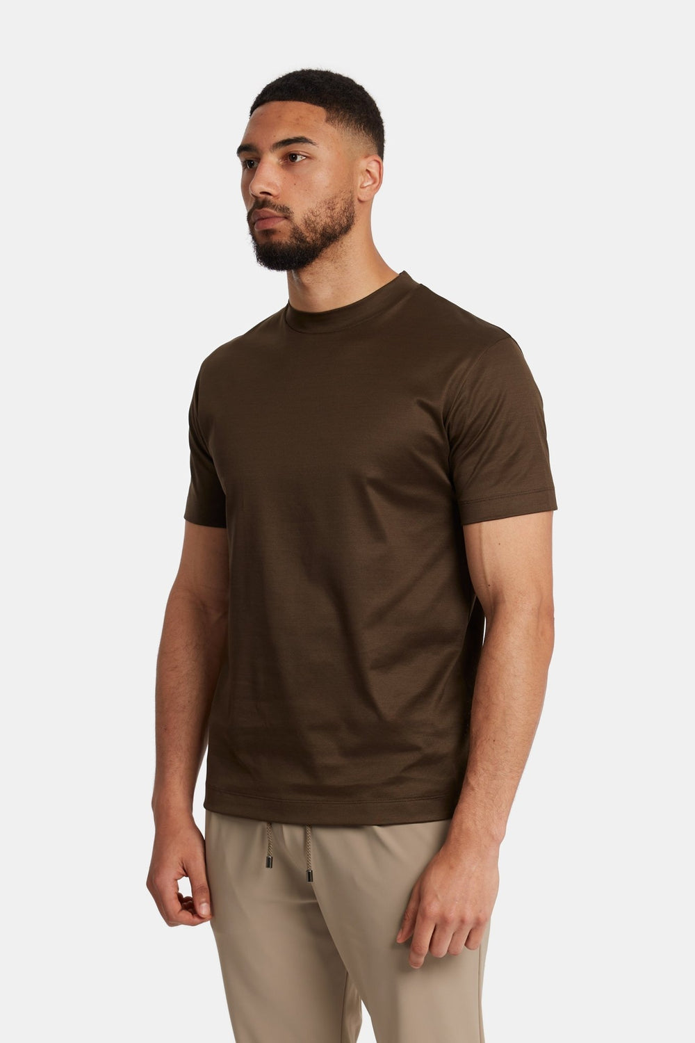 Mocha Brown T-Shirt – Premium Heren T-Shirt | DIMANO