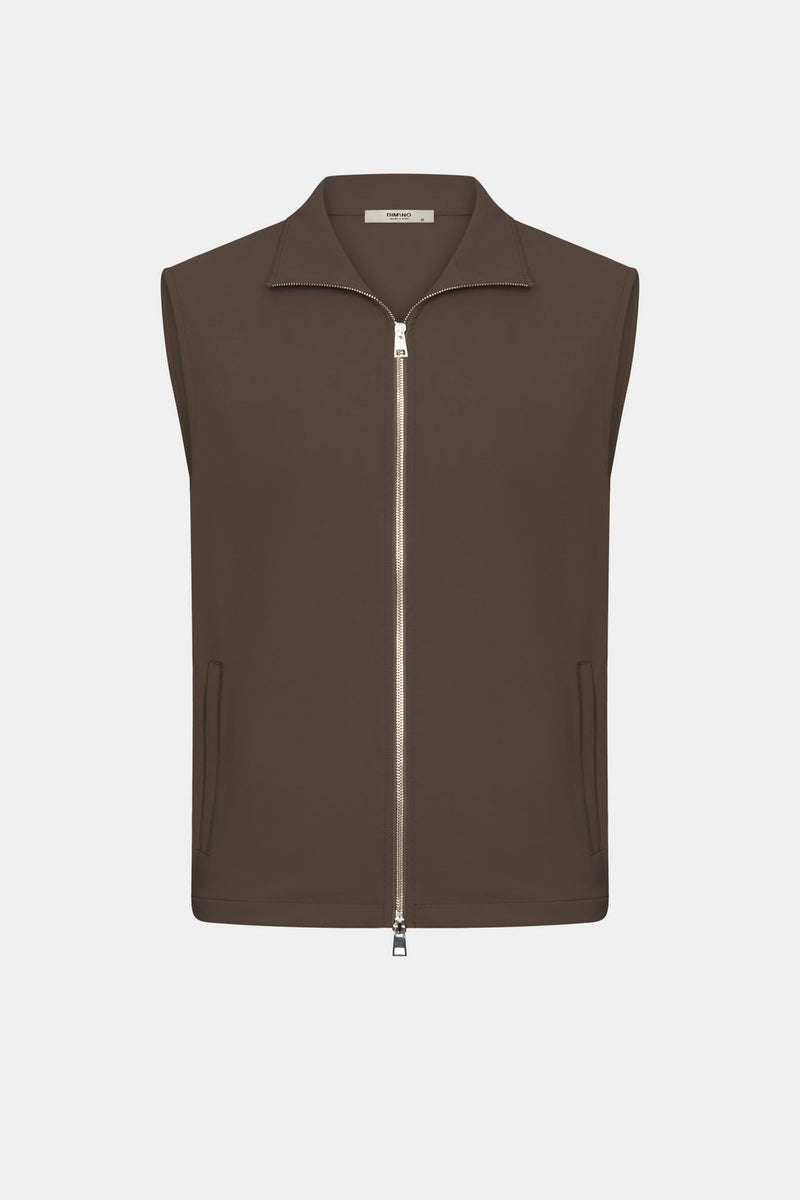 Mocha Brown Tech Gilet – Premium Heren Gilet | DIMANO